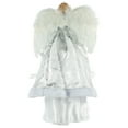 Northlight 18" Lighted White and Silver Angel in a Dress Christmas Tree ...