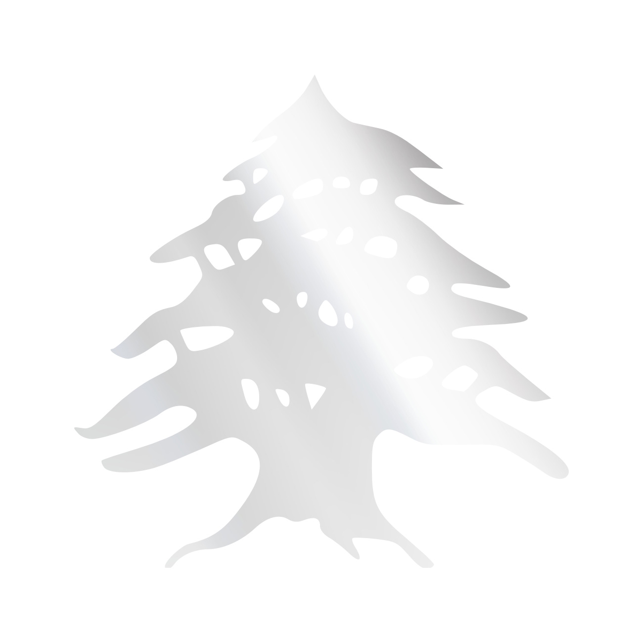 Cedar Tree Sticker Decal Die Cut - Self Adhesive Vinyl - Weatherproof ...