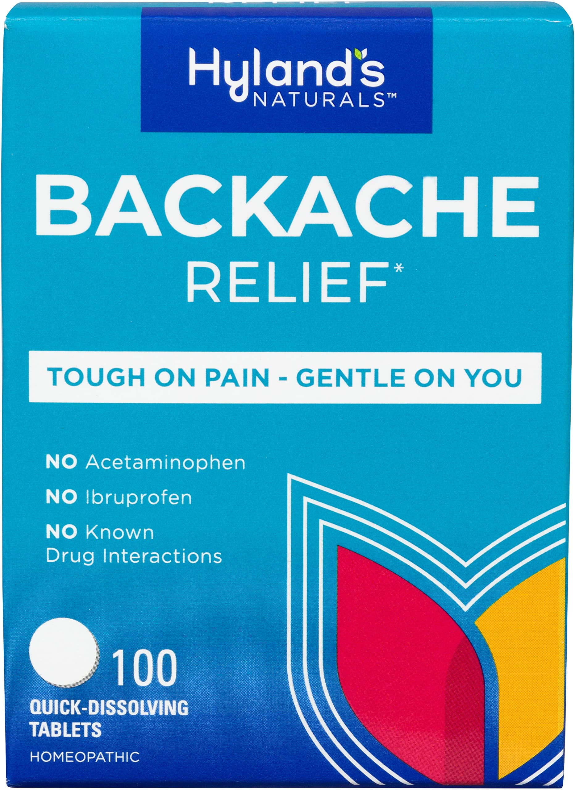 Tabletas para aliviar el dolor Hyland's Backache Relief 100 tabletas ...