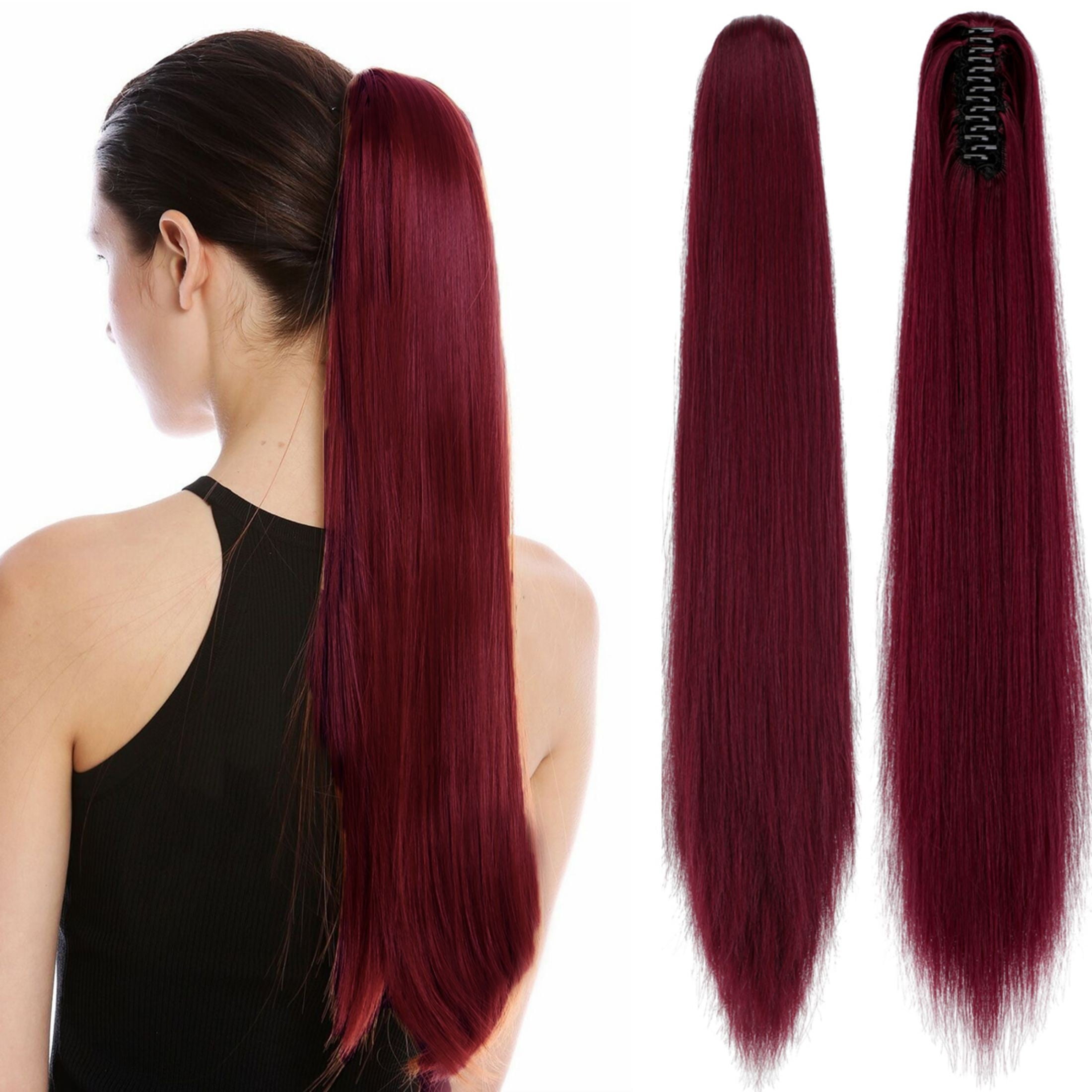 AynnQueen Ponytail Extension Claw Clip in Pony Tails Hair Extensions ...