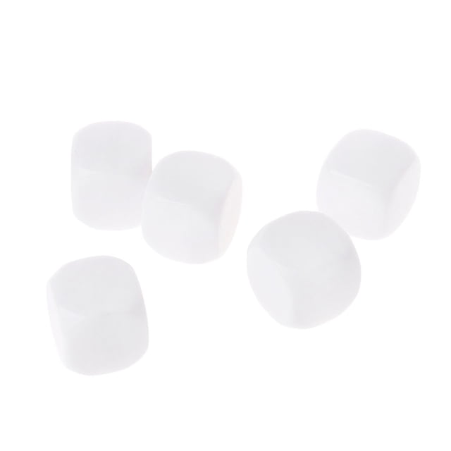 20mm 0.78In Blank Dice Pack 6 Sided D6 Faces Dice Children Kids Puzzle ...