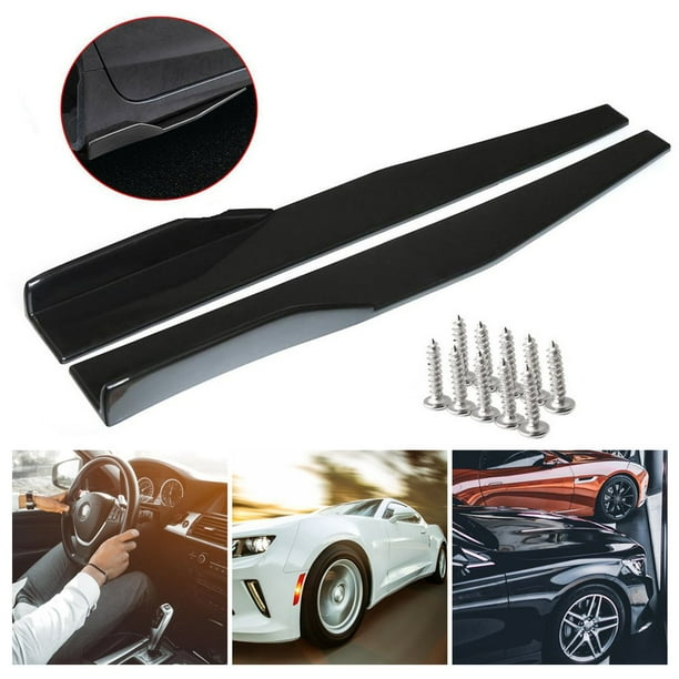 74.5cm Universal Car Side Skirt Rocker Splitters Winglet Wings Diffuser ...