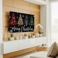 Black Christmas Tree Elastic Indoor TV Cover 75" Dust Protector ...
