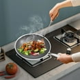12 Inch Wok Pan with lid, Food-Grade Stainless Steel Woks & Stir-fry ...