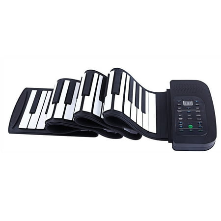 88 Keys Roll Up Digital Piano Portable Electronic Music Instrument Silicone Piano Keyboard ...