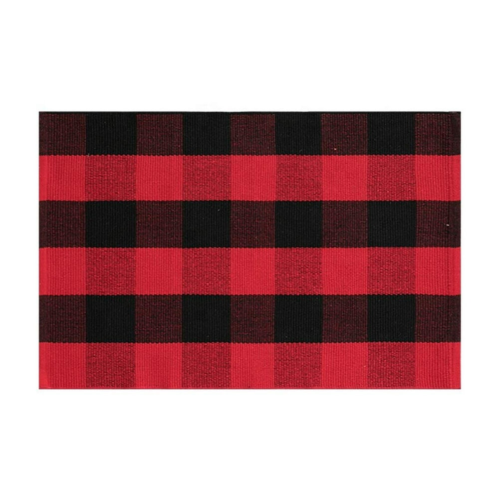 Fennco Styles Contemporary Buffalo Plaid Area Rug 24 x 35 Inch Small ...