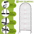 Grid Wall Panel 1PCS Display Stand 2.6' x 5.8' FT Black Gird Wall ...