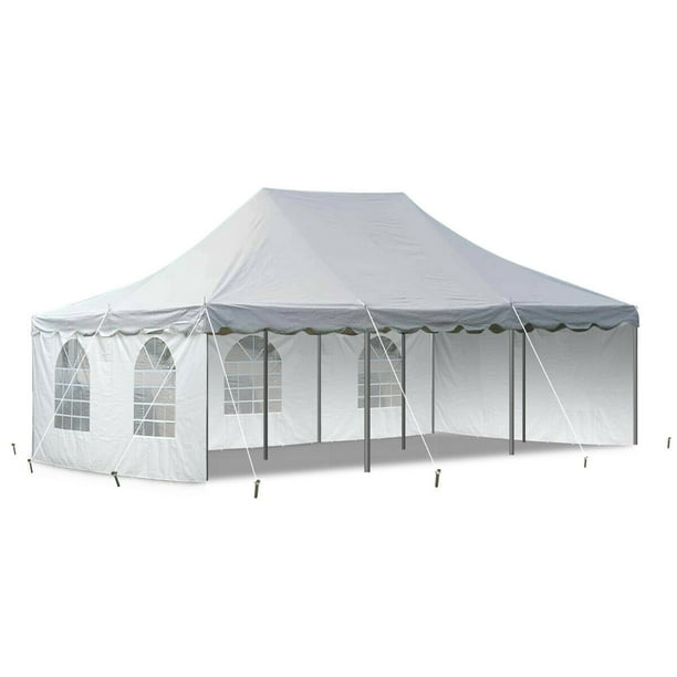 Party Tents Direct Weekender Outdoor Canopy Pole Tent w/Sidewalls ...