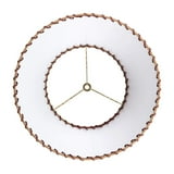 Oiled Parchment 19 Inch Empire Washer Fitter Lamp Shade with Stitched ...