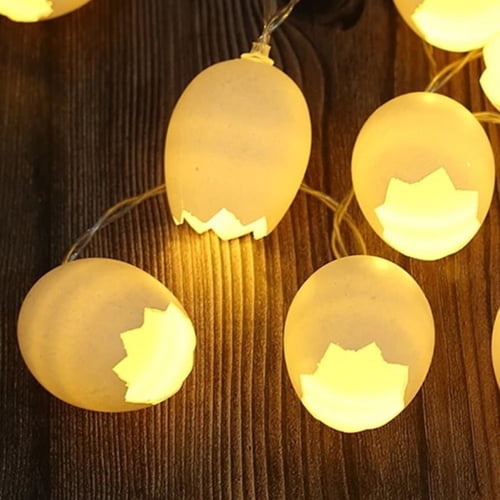 Zhaomeidaxi Easter Lights Decorations 6.5Ft 10 Led Easter Eggs String ...