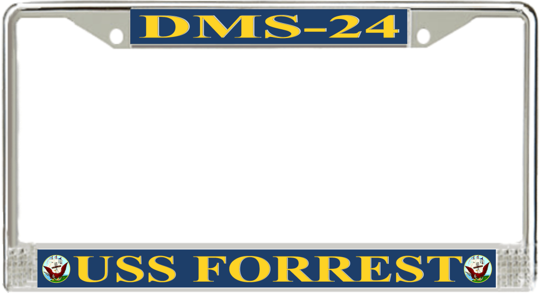 USS Forrest DMS-24 License Plate Frame - Walmart.com