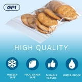 GPI 4” x 6” Reclosable Ziplock Bag 2 Mil Clear Zipper Bags, 100-Pack ...
