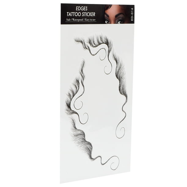 Edge Hair Sticker,Waterproof Fake Hairline Sticker Hairline Tattoo ...