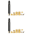 Pressure Washer Nozzles Set, Metal High-Pressure Spray Tips, 3 Spray ...