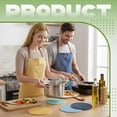 6 Pack Silicone Trivets Mat, Hot Pad Mat, Pot Holder, Silicone Hot Pad ...