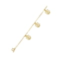 JewelStop 14K Yellow Gold Diamond Cut 5 Stationed Angels Element on ...