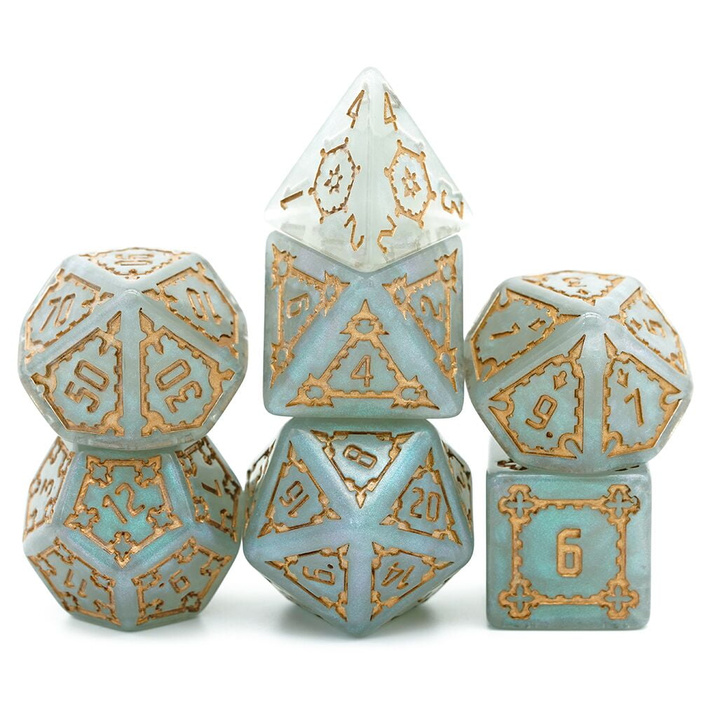Cusdie 7 PCS/Set 25mm Giant Dice DND, Polyhedral Dice Set, D&D Dice for ...