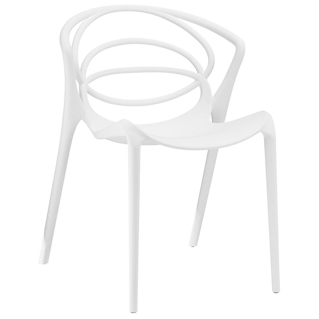 Modway Locus Stackable Dining Side Chair in White - Walmart.com