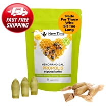 New Time Propolis Suppositories, 14 Count, Soothing Botanical Blend for ...