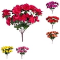 Real Looking Silk Azalea Bush, Versatile Handheld Flower Arrangement ...