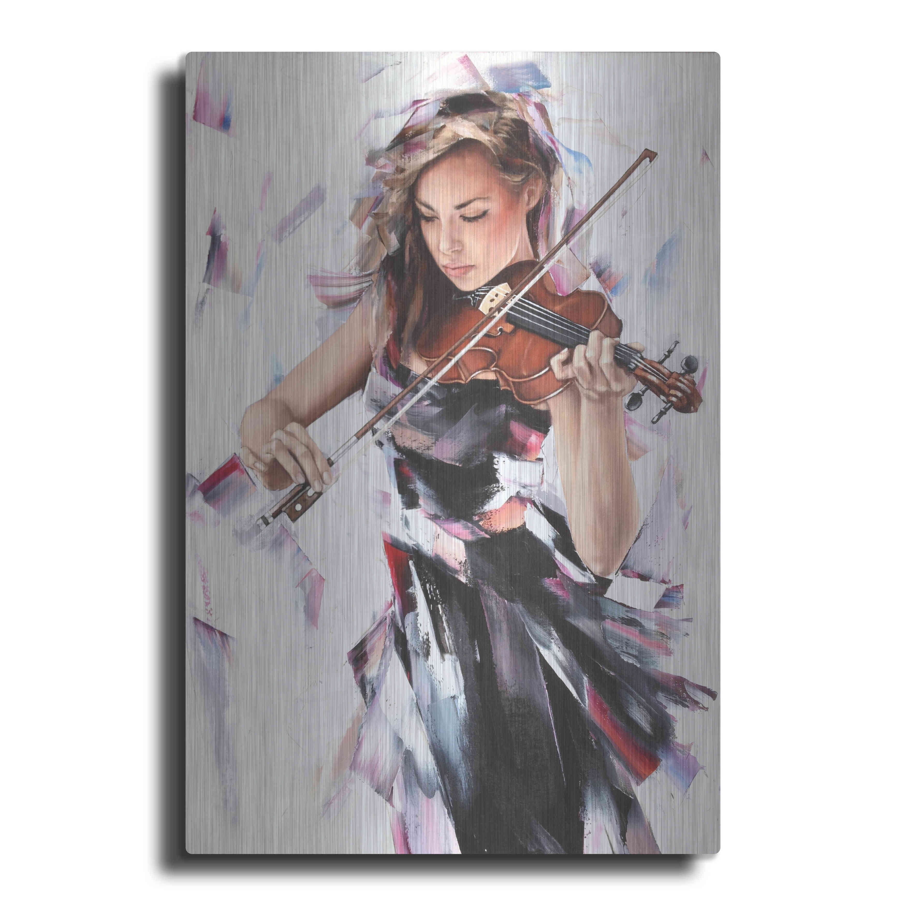 Luxe Metal Art 'Indigo' by Alexander Gunin, Metal Wall Art, 24"x36" - Walmart.com