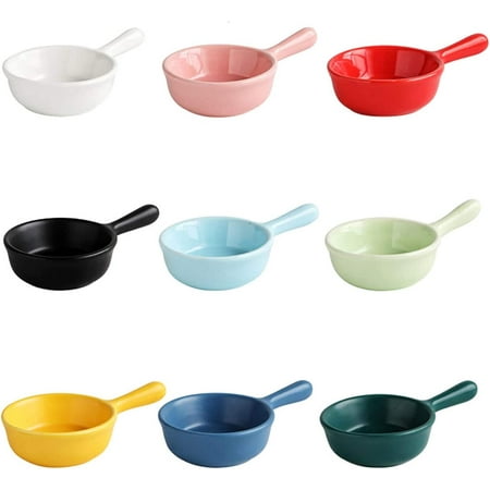 Lepai Pack of 9 Mini Sauce Dishes Small 1 Oz Ceramic Plates Serving ...