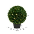 Vickerman 20" Artificial Green Cedar Ball. - Walmart.com