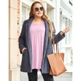 Larace 3 4 Sleeve Shirts For Women Plus Size Tunic Dressy Top Loose Fit