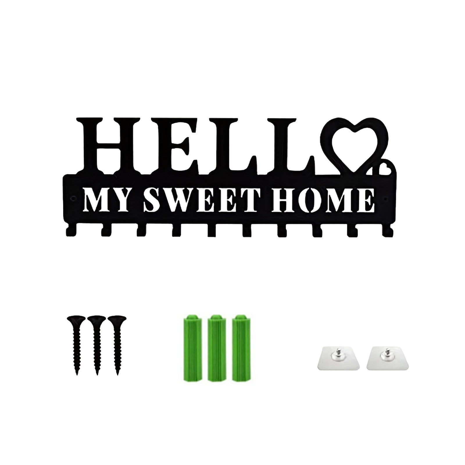 Click here for Lksixu Keys For Wall Black Metal Wall Key Hanger D... prices