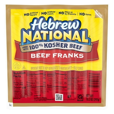 Nathan's Famous Colossal Quarter Pound Beef Franks, 32 oz - Walmart.com