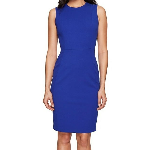 Calvin Klein Calvin Klein New Royal Blue Womens Size 12 Crepe
