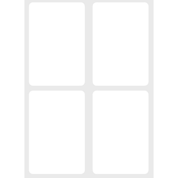 Name tag Sticker Labels in White 3x2 - Rectangular Label (7.5cm x5cm ...