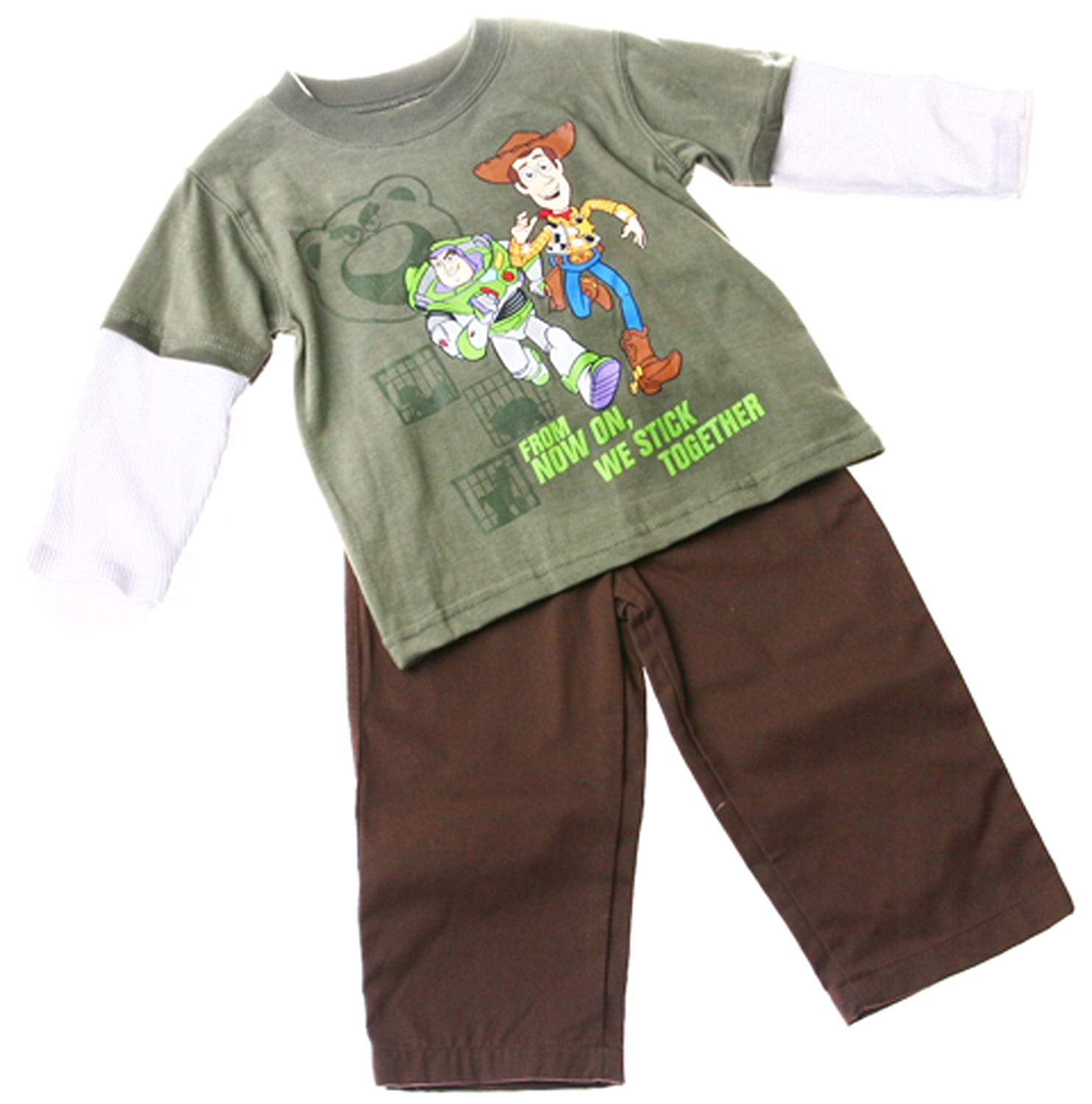 Disney Toy Story Toddler Boys 2pc Set '' From Now on We Stick Together ...