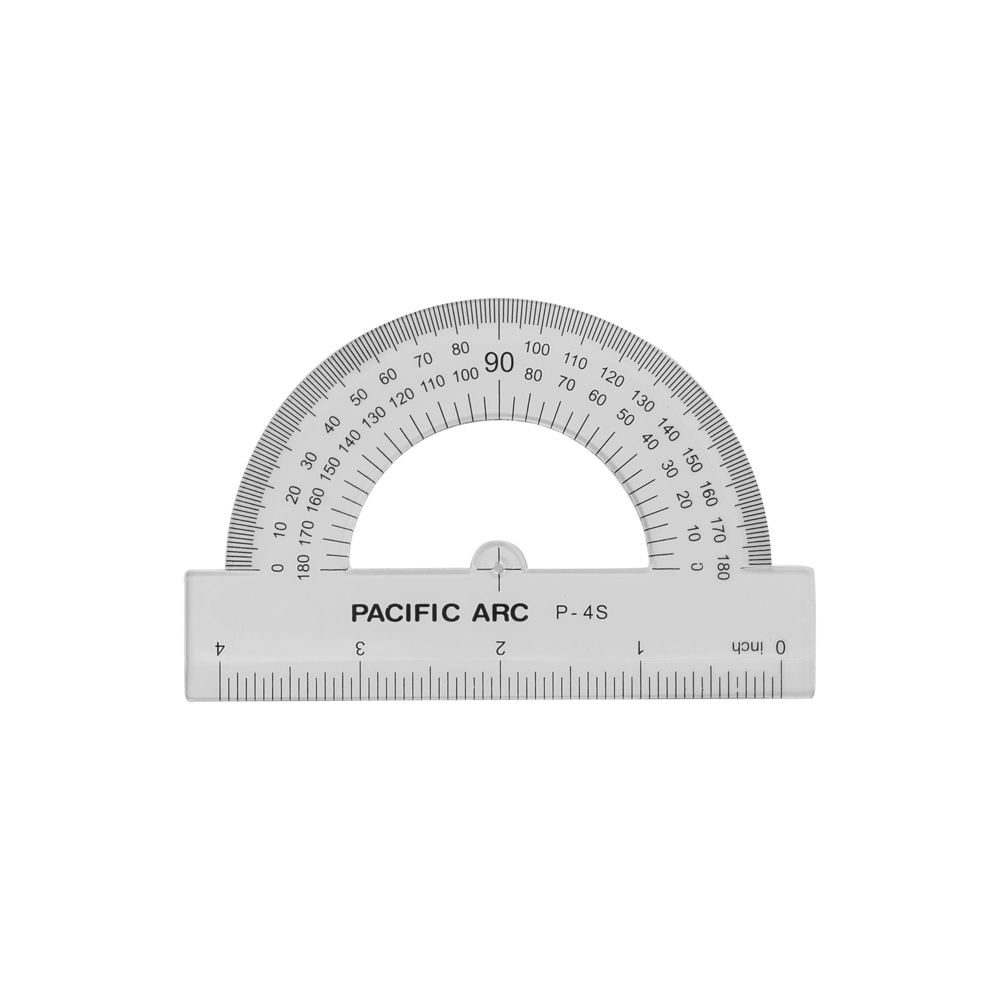 Pacific Arc's 180 degree Plastic Protractor Clear Ruler - Walmart.com