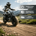 Oryxearth 4-Stroke Mini Bike, 196CC Gas Powered Dirt Bike, Off-Road ...