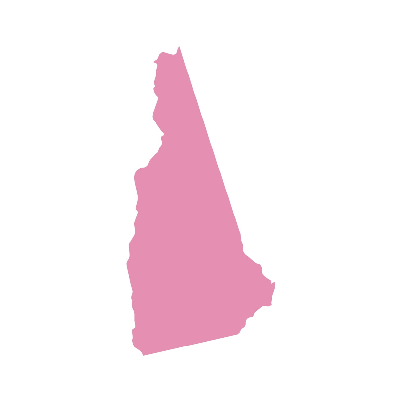 New Hampshire Shaped Sticker Decal Die Cut - Self Adhesive Vinyl ...