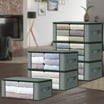 Sorbus Storage Bins with Metal Frame, Stackable & Foldable with Window ...
