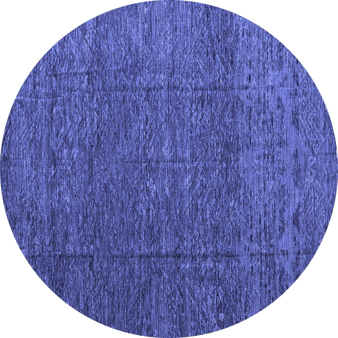 Ahgly Company Indoor Round Abstract Blue Modern Area Rugs, 4' Round ...