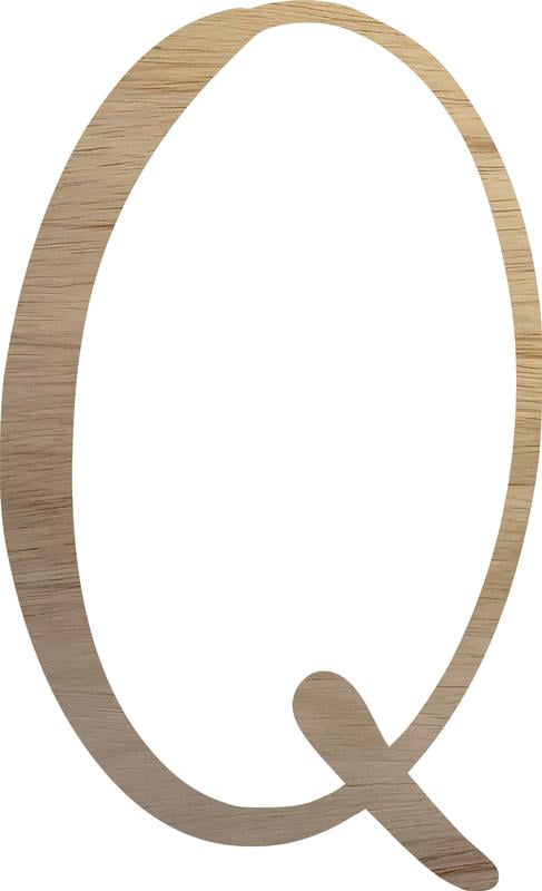 Unpainted Small Wooden Letter Q, Choose Your Letter 14'' Tall Craft ...