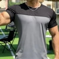 2026 Summer Men's Color Block T-Shirts - Crew Neck T Shirt Fashion ...