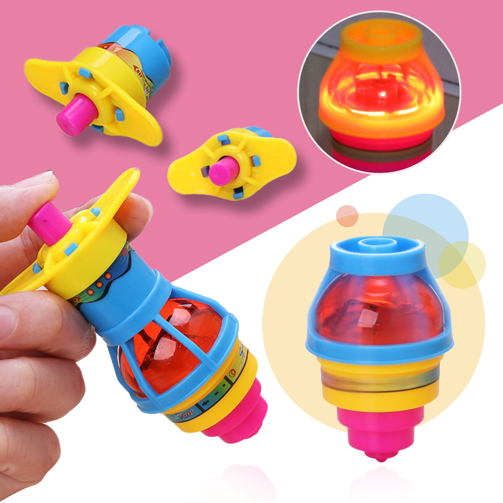 Click here for Bker Childrens Flash Luminous Spinning Top Toy Col... prices
