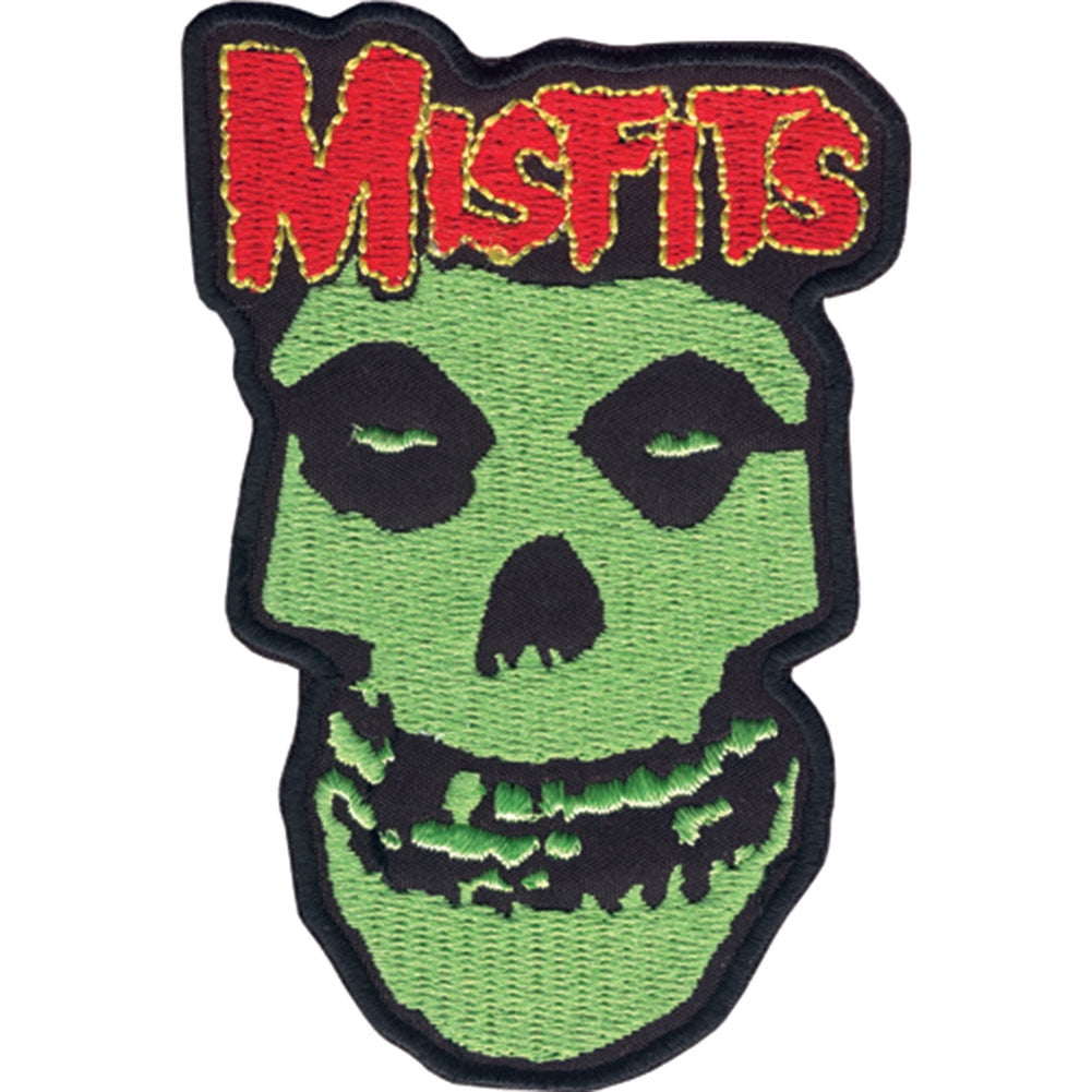 Misfits Mens Embroidered Patch Green