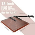 Heavy Duty 18" Cut Length Professional Large Paper Cutter 12-Sheet ...