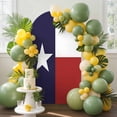 Blue Red White Texas Flag with Star Arch Backdrop Cover 4x1.65 Ft ...