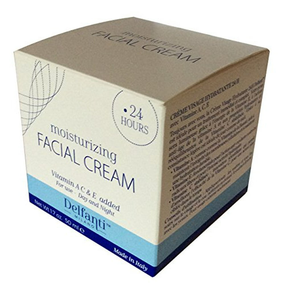 Delfanti Moisturizing 24hour FACIAL CREAM w/ Vitamins A, C & E 1.7 fl ...