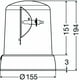 Hella KL 7000 Series 24V Amber Fixed Rotating Beacon - Walmart.com