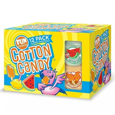 Fun Sweets Classic Individually Packaged Cotton Candy (12 ct ...