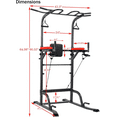 WILK Power Tower Pull Up Bar Station Multi-Function Adjustable Strength ...