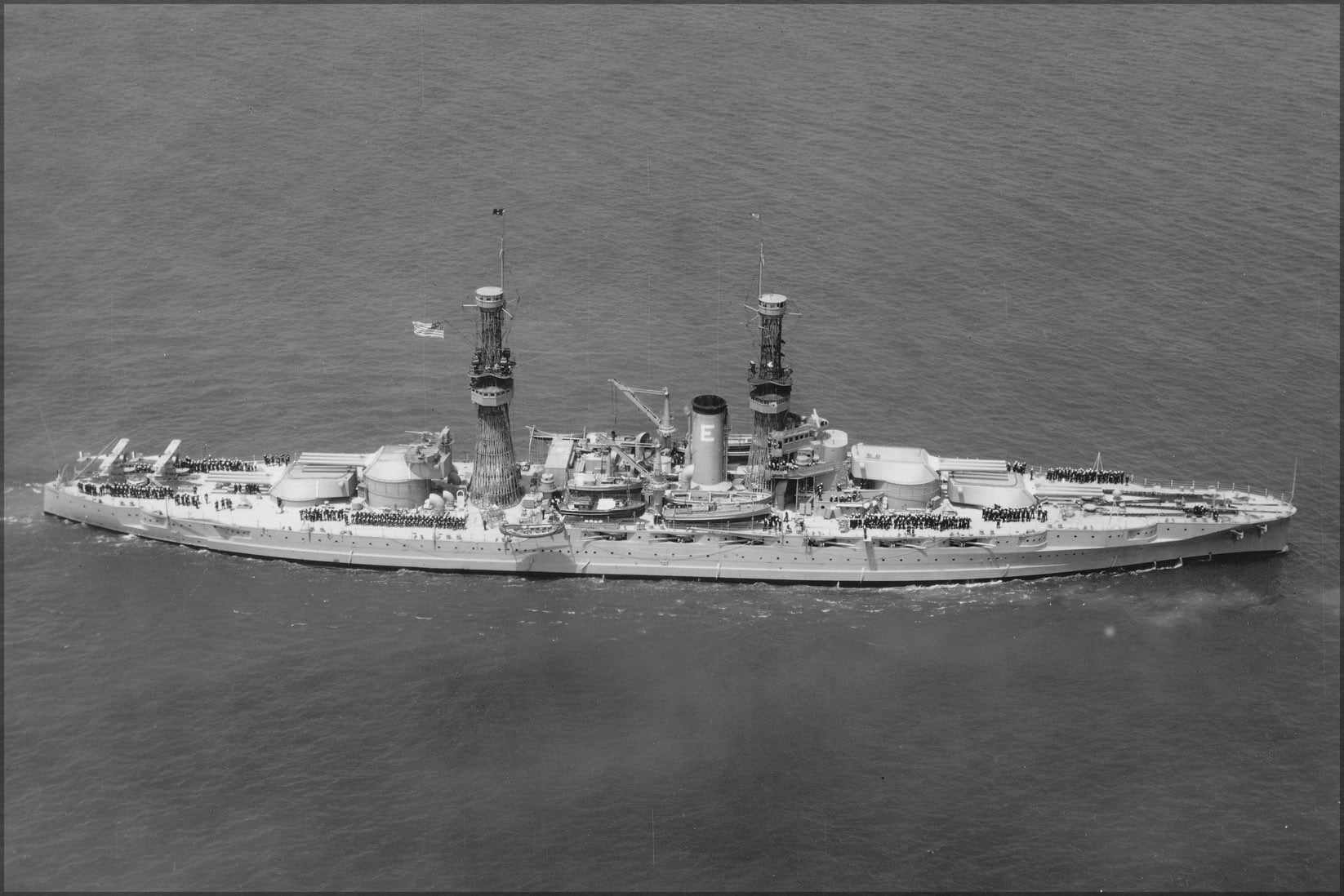 24"x36" Gallery Poster, Aerial view of the USS Arizona 1927 - Walmart.com