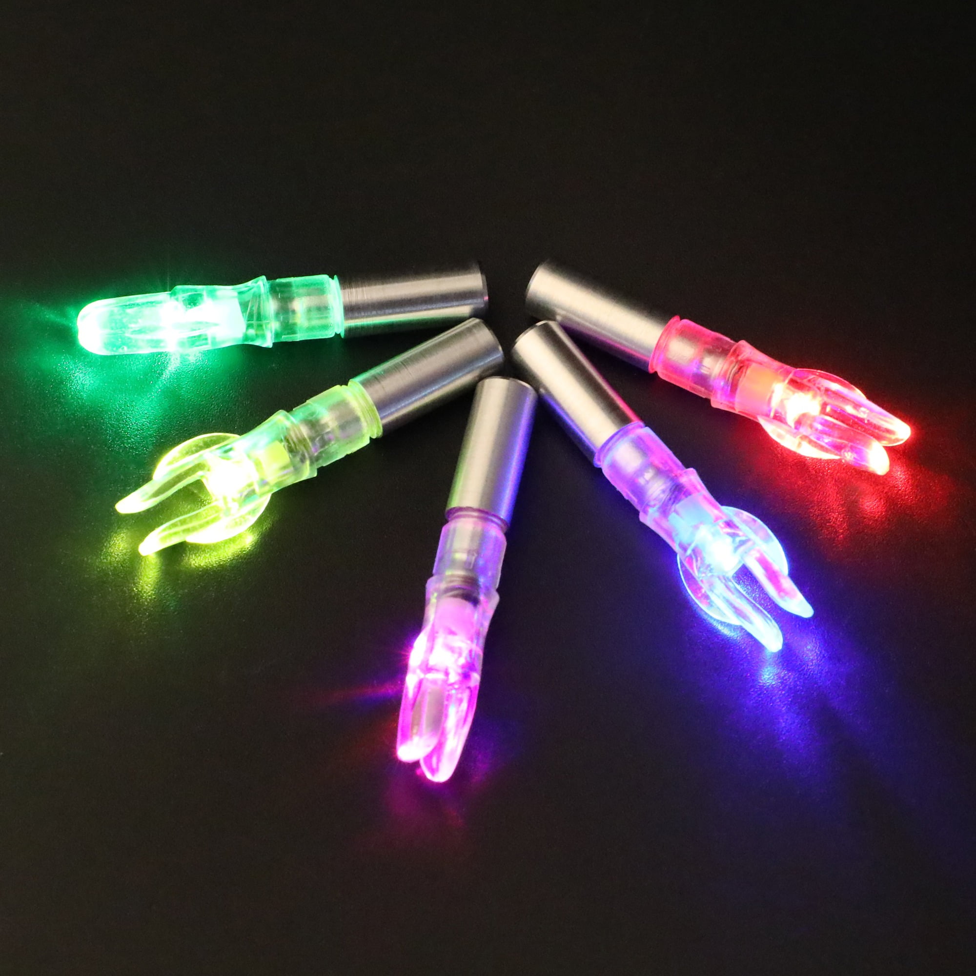 SHARROW Battery Replaceable LED Lighted Nocks for Arrows with .244"/6.2 ...